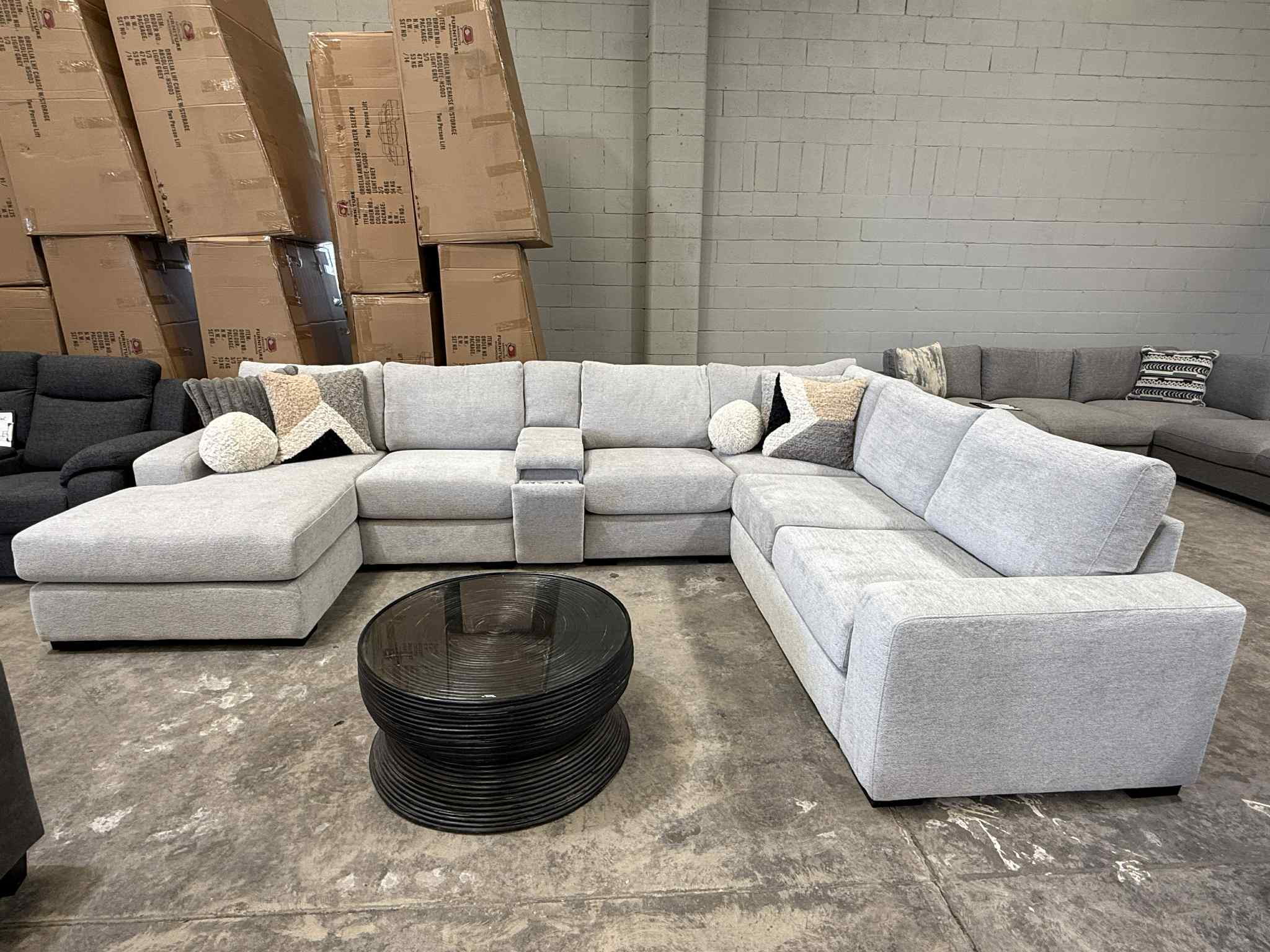 Lennox Large U Shaped Sofa – Absolute Furniture Warehouse